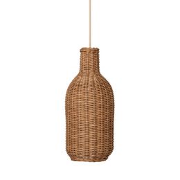 ferm LIVING - Rattan Leuchtenschirm, Bottle, natur