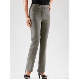 5-Pocket-Jeans Casual Looks Gr. 23, Kurzgrößen, grau (grey, denim) Damen Jeans 5-Pocket-Jeans