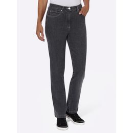 5-Pocket-Jeans Casual Looks Gr. 54, Normalgrößen, schwarz (anthrazit, denim) Damen Jeans 5-Pocket-Jeans
