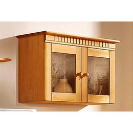 Hängevitrine Home Affaire Schränke beige (natur gebeizt, gewachst) Hängevitrinen