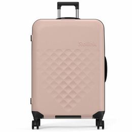 Rollink Vega 360 faltbarer 4-Rollen Trolley L 76 cm rose smoke