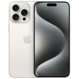 Apple iPhone 15 Pro Max 256GB - Titan Weiß - Ohne Vertrag