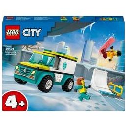 Lego Rettungswagen und Snowboarder