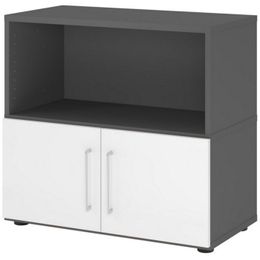 bümö bümö Aktenschrank flexi Schrank Dekor: Graphit/Weiß