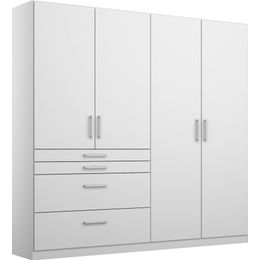 Schrank-Set Rauch "Homburg" Kastenmöbel-Sets Gr. B/H/T: 298 cm x 197 cm x 208 cm, weiß (weiß, hochglanz weiß) Schranksysteme und Schrankserien