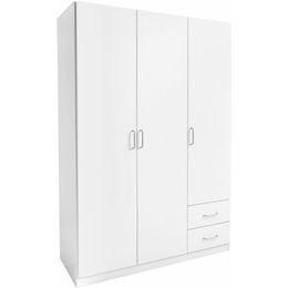 Kleiderschrank Rauch "P4You" Schränke Gr. B/H/T: 136 cm x 197 cm x 54 cm, mit Schubkästen, 3 St., weiß Kleiderschränke