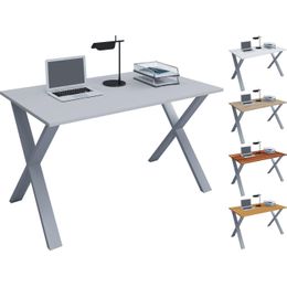 Vcm Schreibtisch Büromöbel Schreibtisch Computertisch Lona X Silber