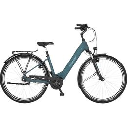 Fischer Cita 4.2I Citybike (Laufradgröße: 28 Zoll, Rahmenhöhe: 43 cm, Damen-Rad, 711 Wh, Graphitschwarzgrün matt)