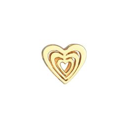 NENALINA Charm Herz Bead Liebe Love 925 Silber (Farbe: Gold)