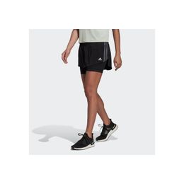 adidas Performance Laufshorts RUN ICONS 3STREIFEN RUNNING SKORT (1-tlg), schwarz