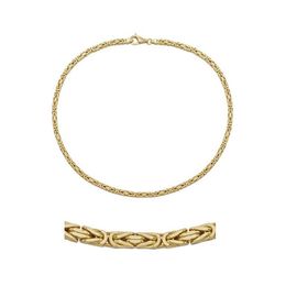 Firetti Kette ohne Anhänger Schmuck Geschenk Silber 925 Halsschmuck Halskette Königskette, Made in Germany, gelb|goldfarben