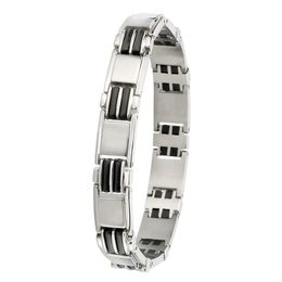 Lucardi Armband Herren Gr&ouml;&szlig;e 21 silber