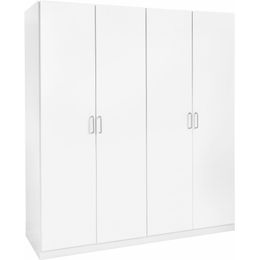 Kleiderschrank Rauch "P4You" Schränke Gr. B/H/T: 181 cm x 197 cm x 54 cm, ohne Schubkasten, 4 St., weiß Kleiderschränke