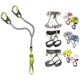 Edelrid Set bestehend aus Klettersteigset Cable Comfort + Gurt und Helm Ihrer Wahl
