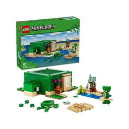 Lego Minecraft 21254 Das Schildkrötenstrandhaus Bausatz, Mehrfarbig