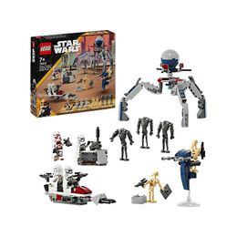 Lego Star Wars™ 75372 Clone Trooper™ & Battle Droid™ Pack Bausatz, Mehrfarbig