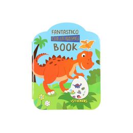 Wins Holland Fantastico Coloring and Sticker Book - Dinosaur
