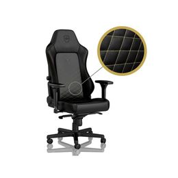 noblechairs HERO Gaming Chair - Black/Gold Gaming Stuhl - Schwarz / Gold - PU-Leder - Bis zu 150 kg