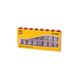 Lego Minifiguren-Schaukasten für 16 minifiguren, rot