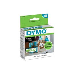 Dymo Original LabelWriter Mehrzwecketiketten (Klein) | 25 mm x 25 mm | Rolle mit 750 leicht ablösbaren Etiketten | selbstklebend | für LabelWriter Etikettendrucker und Beschriftungsgerät