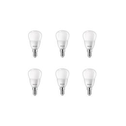 Philips LED-Lampe P45 4.9W/827 (40W) 6-pack E14