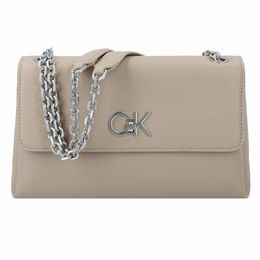 Calvin Klein Re-Lock Schultertasche 26 cm silver mink