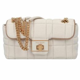 Kate Spade New York Evelyn Schultertasche Leder 18 cm ivory.