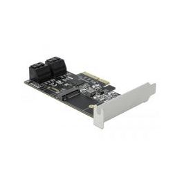 Delock 4 Port SATA und 1 Slot M.2 Key B PCI Express x4 Karte - Low Profile Formfaktor, Adapter