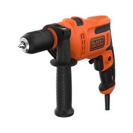 Black & Decker Schlagbohrmaschine BEH200-QS orange/schwarz, 500 Watt Leistung/Spannung: 500 Watt Drehzahl max.: 2.900 U/min Schlagzahl: 49.300 min-1 Werkzeugaufnahme: Schnellspann-Bohrfutter