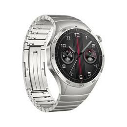 Huawei Watch GT4 46mm (Phoinix-B19M), Smartwatch silber, Edelstahl-Armband Display: 3,63 cm (1,43 Zoll) Kommunikation: NFC Armbandlänge: 140 - 210 mm Touchscreen: mit Touchscreen