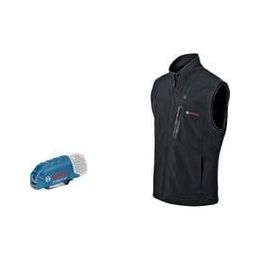 Bosch Beheizbare Weste GHV 12+18V XA, 2XL, Arbeitskleidung schwarz, ohne Akku Typ: Weste Material: Softshell, 3-lagig Zielgruppe: Unisex (Erwachsene)