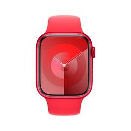Apple Watch Series 9, Smartwatch rot/rot, Aluminium, 45 mm, Sportarmband Kommunikation: Bluetooth Armbandlänge: 140 - 190 mm Touchscreen: mit Touchscreen
