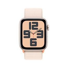 Apple Watch SE (2023), Smartwatch Polarstern, 44 mm, Sport Loop, Aluminium, Cellular Display: 4,52 cm (1,78 Zoll) Kommunikation: Bluetooth Armbandlänge: 145 - 220 mm Touchscreen: mit Touchscreen