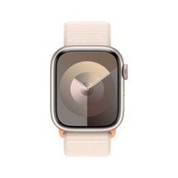 Apple Watch Series 9, Smartwatch Polarstern, Aluminium, 41 mm, Sport Loop Kommunikation: Bluetooth Armbandlänge: 130 - 200 mm Touchscreen: mit Touchscreen