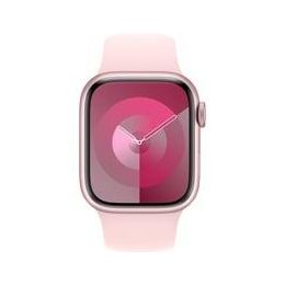 Apple Watch Series 9, Smartwatch rosa/rosé, Aluminium, 41 mm, Sportarmband Kommunikation: Bluetooth Armbandlänge: 150 - 200 mm Touchscreen: mit Touchscreen