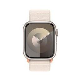 Apple Watch Series 9, Smartwatch Polarstern, Aluminium, 41 mm, Sport Loop, Cellular Kommunikation: Bluetooth Armbandlänge: 130 - 200 mm Touchscreen: mit Touchscreen