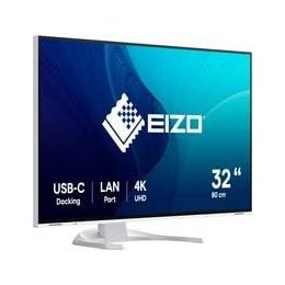 EIZO EV3240X-WT, LED-Monitor 80 cm (32 Zoll), wei&szlig;, UltraHD/4K, IPS, LAN, USB-C