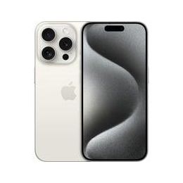 iPhone 15 Pro 256GB, Handy Titan Weiß, iOS Display: 15,5 cm (6,1 Zoll) Prozessor: Apple A17 Pro Hauptkamera: 48 MP + 12 MP + 12 MP Frontkamera: 12 MP