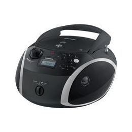 Grundig GRB 3000, CD-Player schwarz/silber, FM Radio, CD-R/RW, Bluetooth Tuner: FM (UKW) Netzwerk: Bluetooth