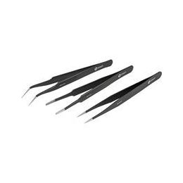 iFixit Precision Tweezer Set PRO, Pinzetten, Montagewerkzeug schwarz, 3-teilig, ESD Safe
