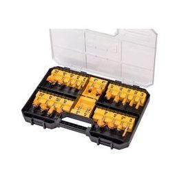 Dewalt Fr&auml;ser-Set DT90017, 22-teilig schwarz/gelb, 8mm Schaft