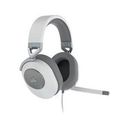 Corsair HS65 SURROUND, Gaming-Headset wei&szlig;/grau, Klinke