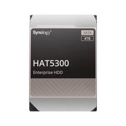 Synology HAT5300-4T, Festplatte SATA 6 Gb/s, 3,5", 24/7 Kapazität: 4 TB ms/Cache/U: -/256 MB/7.200 U/min Datentransferrate: Lesen: 243 MB/s