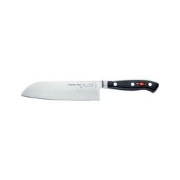 DICK Premier Eurasia Santoku, 18cm, Messer schwarz/silber Material: Edelstahl / Kunststoff, poliert Geeignet für: Gemüse, Fleisch, Fisch, Kräuter