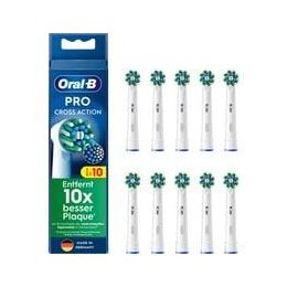 Braun Oral-B Pro Cross Action Aufsteckb&uuml;rsten 10er-Pack wei&szlig;