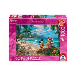 Schmidt Spiele Thomas Kinkade Studios: Disney Dreams Collection - Minnie & Mickey in Hawaii, Puzzle 1000 Teile