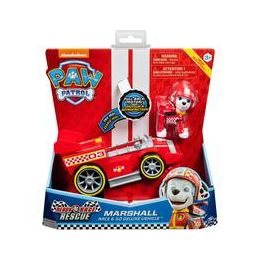 Spin Master - Paw Patrol - Ready, Race, Rescue, Marshalls Race & Go Deluxe Basis Fahrzeug, Spielfahrzeug mit Figur Serie: Paw Patrol Altersangabe: ab 36 Monaten Material: Kunststoff