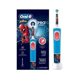 Braun Oral-B Vitality Pro 103 Kids Spiderman, Elektrische Zahnbürste blau/weiß Stufen: 2 Stufen Timer: 2-Minuten-Timer