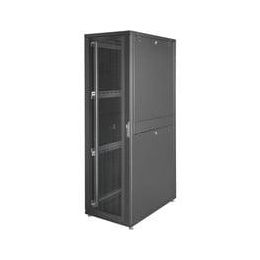 Digitus Serverschrank Unique Serie 600x1000 (BxT), IT-Schrank schwarz, 42 Höheneinheiten Verwendung: Serverschrank Höheneinheit: 42 Modellbezeichnung: DN-19 SRV-42U-B-1 Einbaubreite: 483 mm