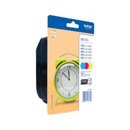 Tinte Rainbow-Pack LC-125XL Retail Typ: Tintenpatrone Druckfarbe: Gelb, Cyan, Magenta Volumen: 1.200 Blatt (Farbe/ISO) Geeignet für: Brother